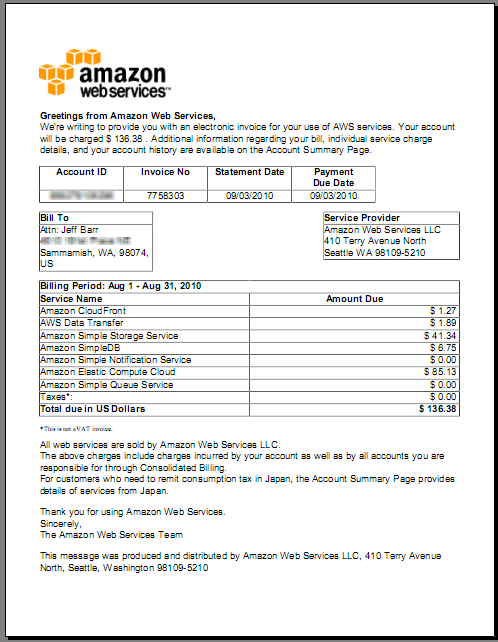 New Download Invoices From Your AWS Account AWS News Blog
